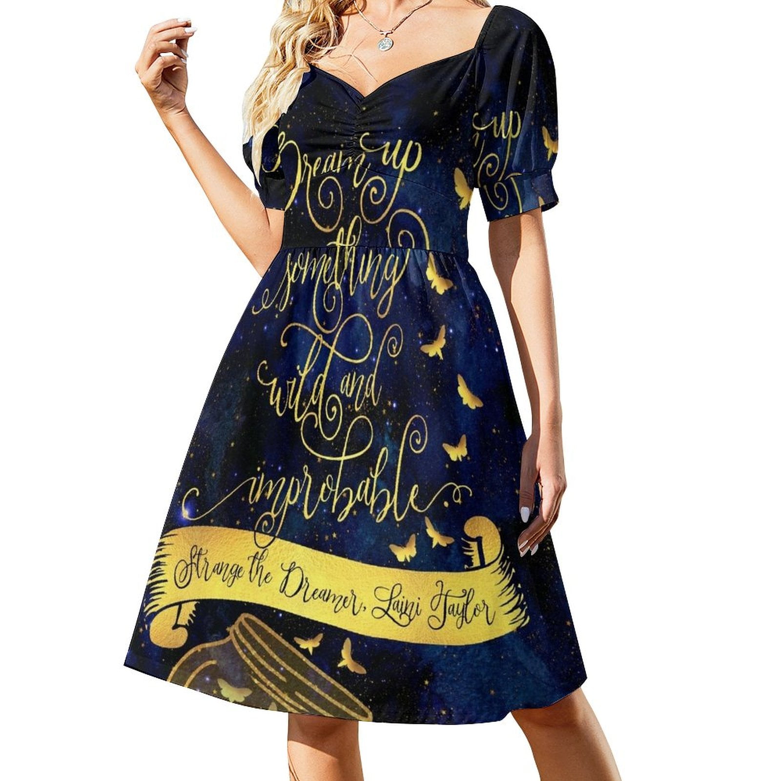 Dream up something wild and improbable. Strange the Dreamer Dress prom ...