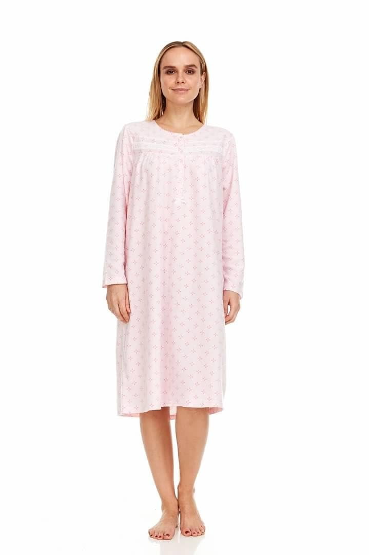 Dream8teen Women's Printed Micro Fleece Long Sleeve Sleepwear Duster ...