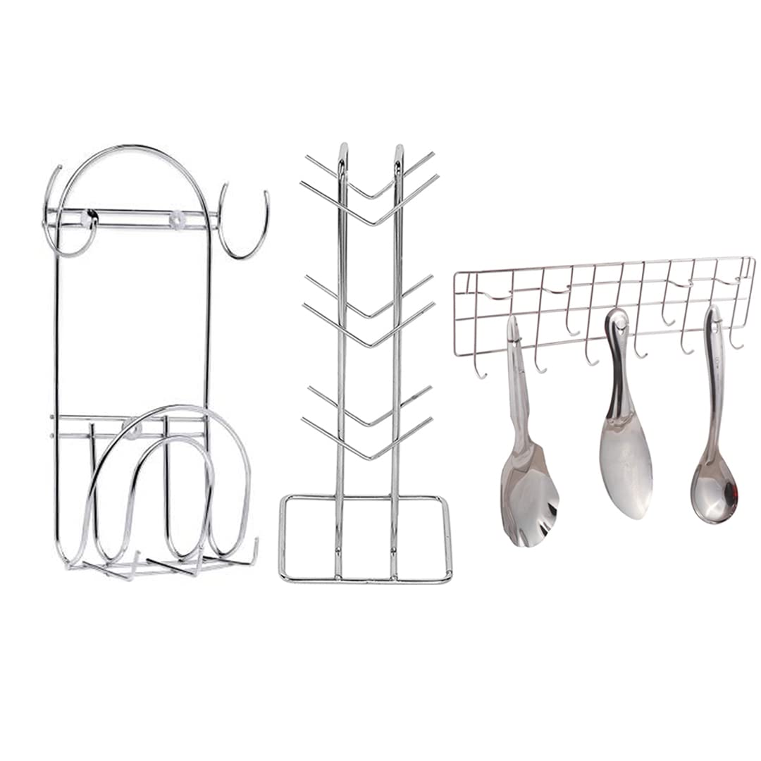 DreamBasket Stainless Steel Cup StandCup Holder Wall Mounted Ladle Hook ...