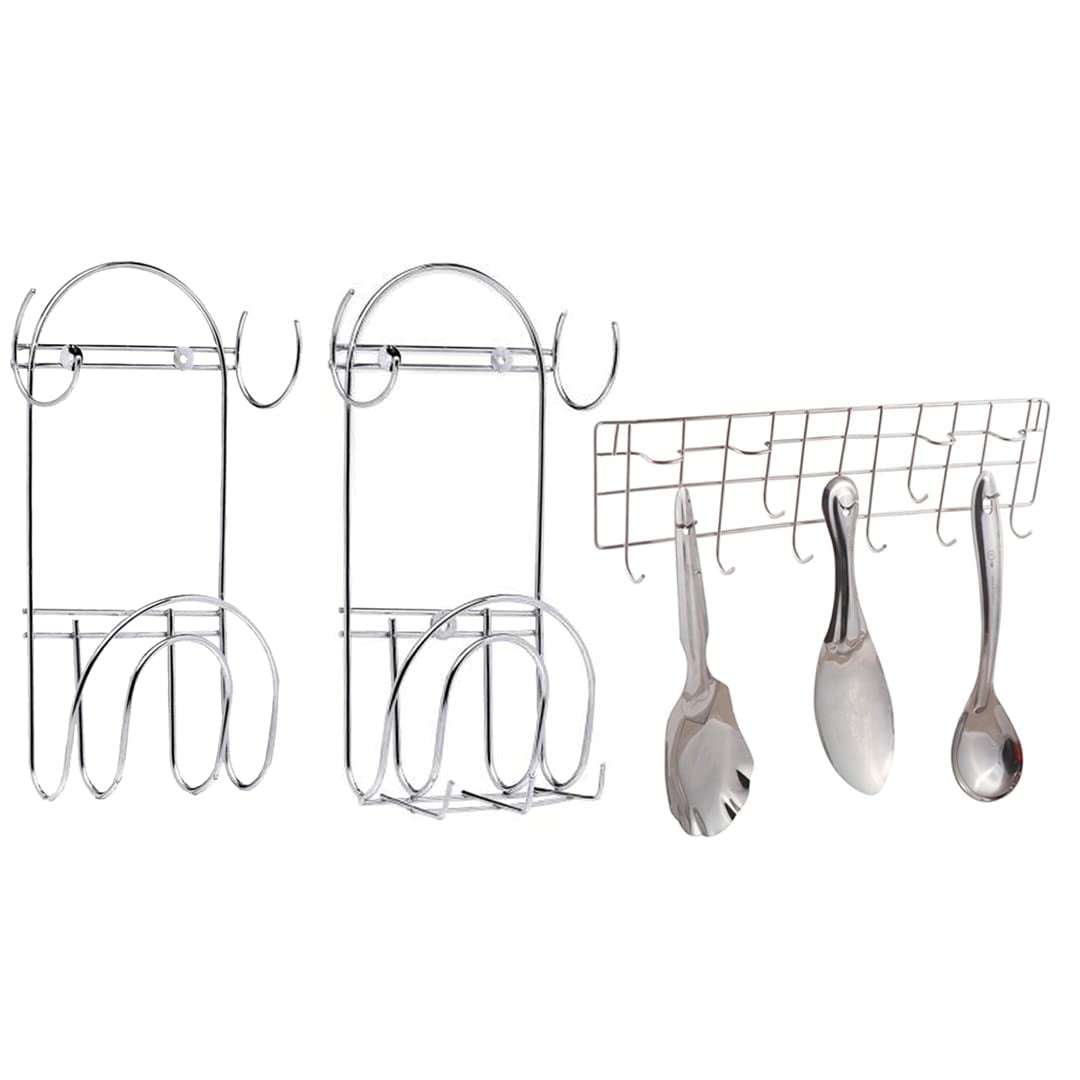 DreamBasket Stainless Steel Wall Mounted Chakla Belan StandRolling Pin ...