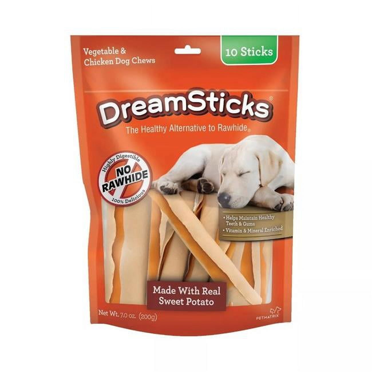 DreamBone DreamSticks Made with Real Sweet Potato and Vegetables, 10 ...