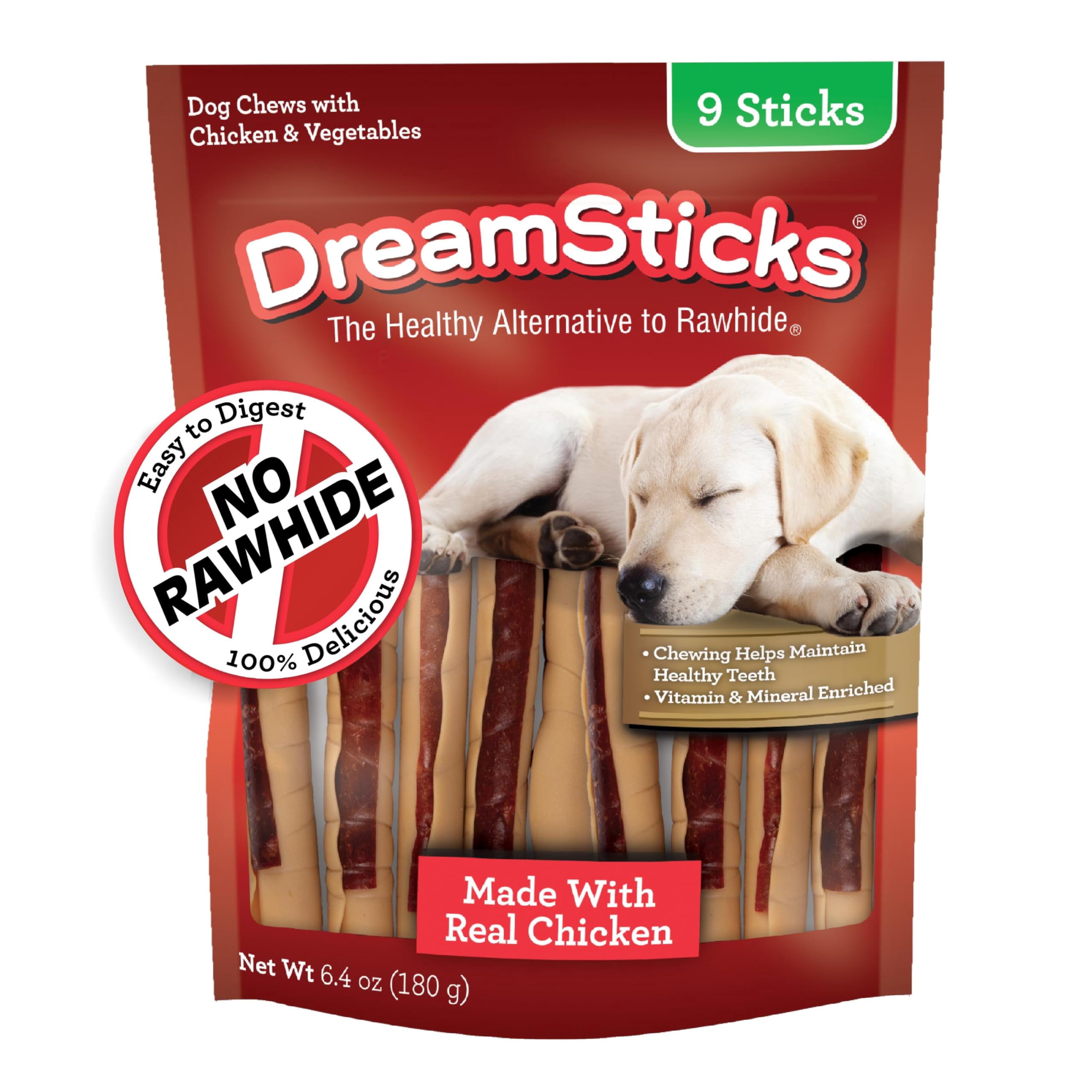 DreamBone DreamSticks, Rawhide Free IRF13 Dog Chew Sticks Made with ...