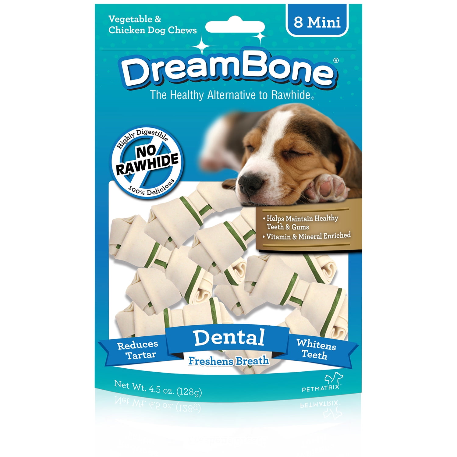 DreamBone Mini Dental Chews 8 Count, Rawhide-Free Chews For Dogs, Helps ...