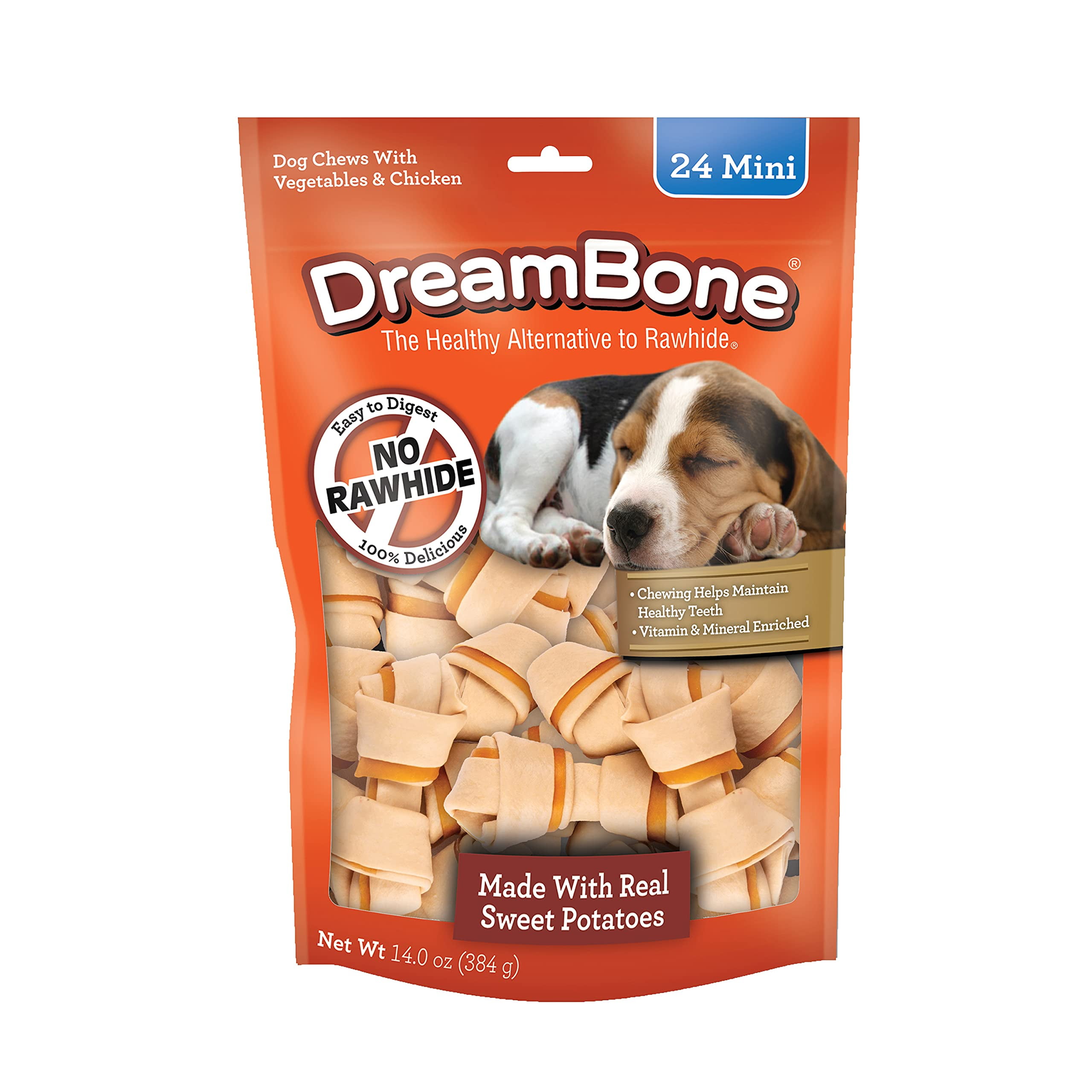 DreamBone Sweet Potato Dog Chew (24 COC1Piece/Pack), Mini - Walmart.com