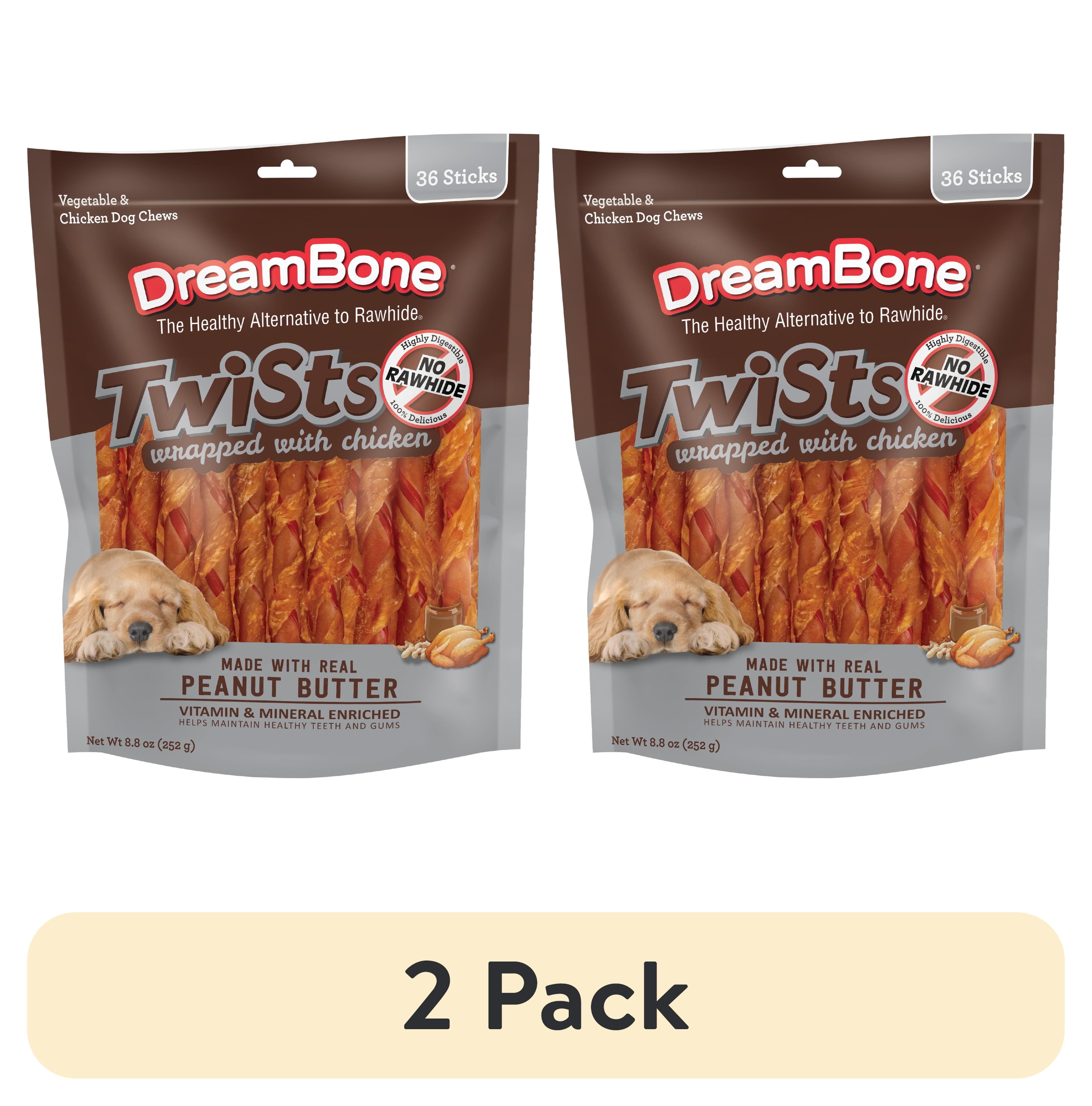 (2 pack) DreamBone Twists Wrapped with Chicken Rawhide-Free Dog Chews ...
