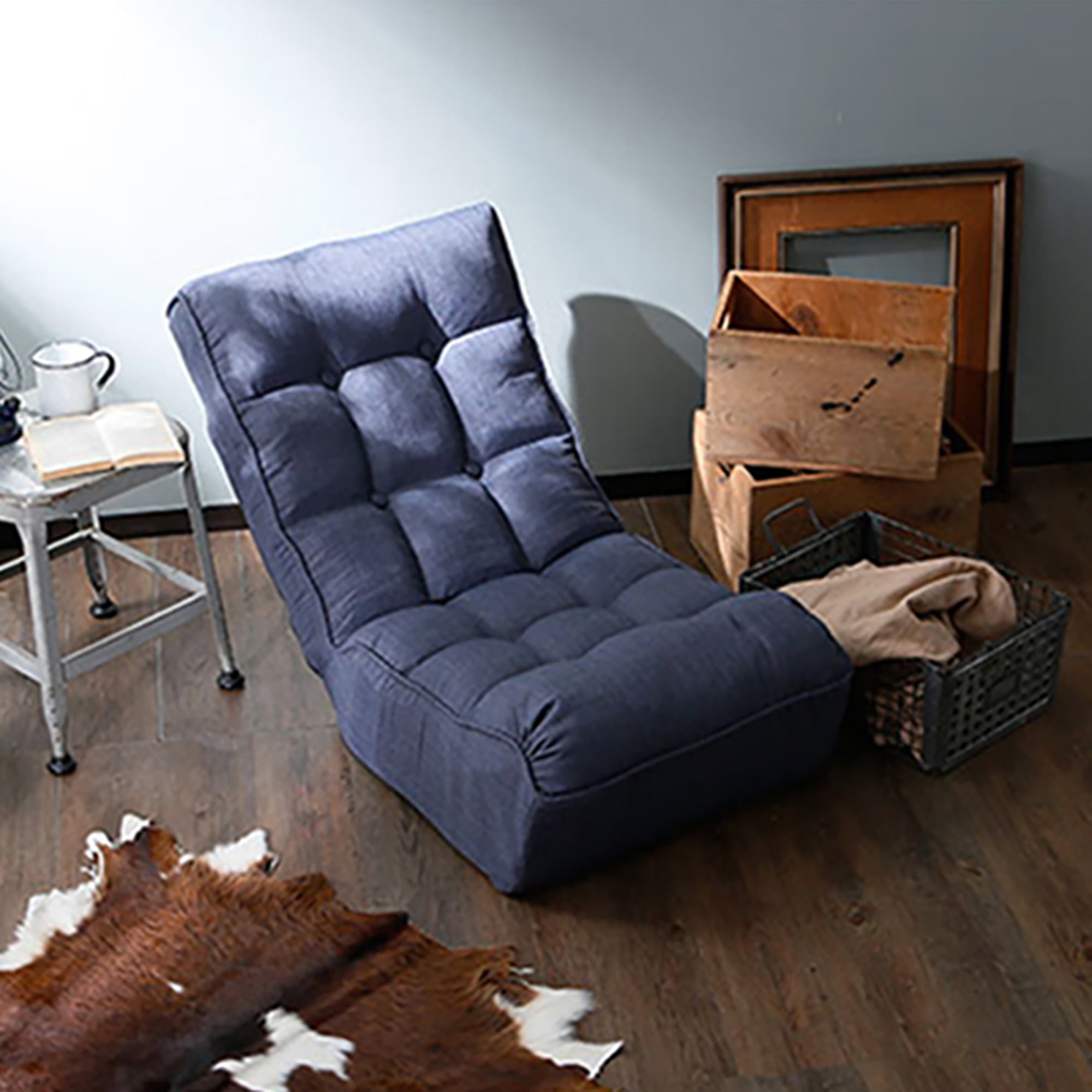 DreamBuck Floor Lounge Chair, Single Reclining Chair, 3 Angles ...