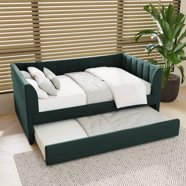 HMD Hemnes Upholstered Twin Daybed, Silver Gray - Walmart.com
