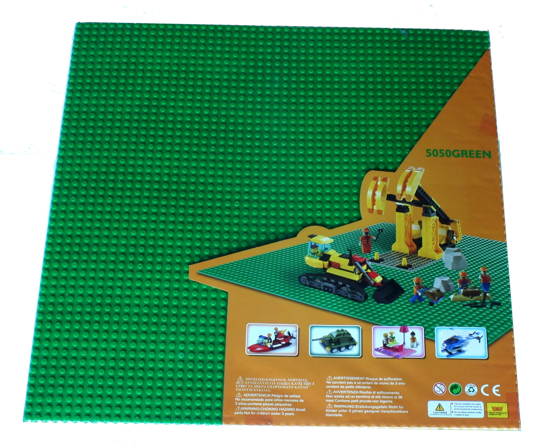DreamBuilderToy Green X-Large Baseplate, Construction Base Plates ...