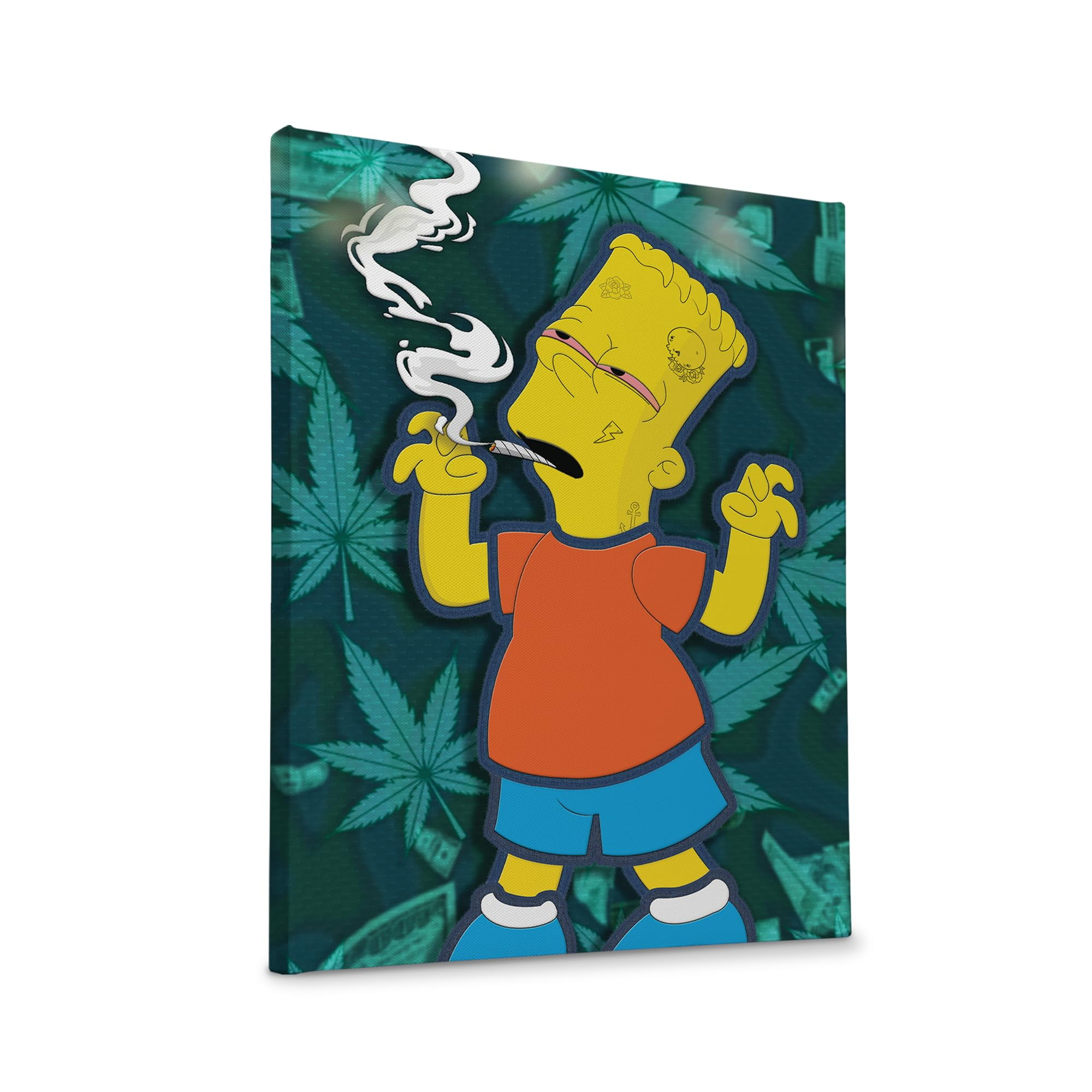 DreamController Simpsons Weed Wall Canvas Posters Wall Art Decor(18"X24 ...