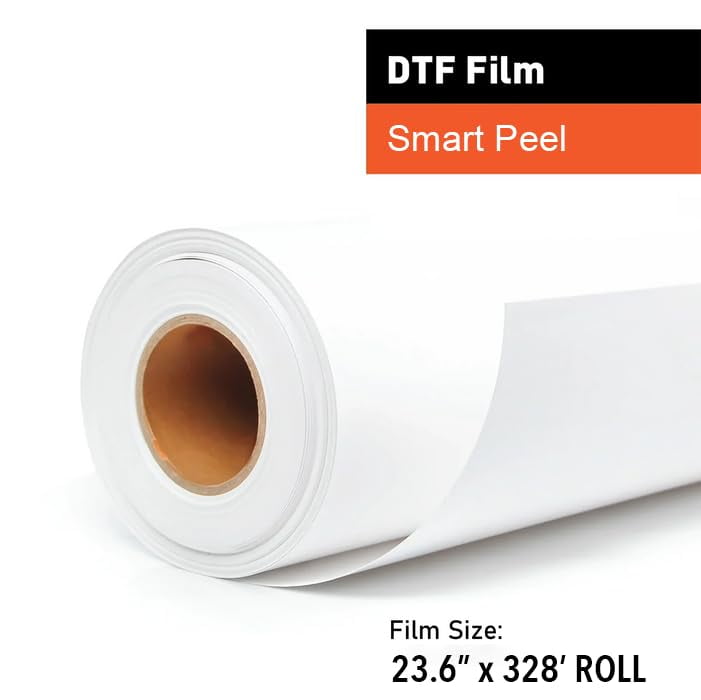 DreamController Smart Peel DTF Transfer Film Roll 23.6" x 328' - Premium Matte Direct to Film ...