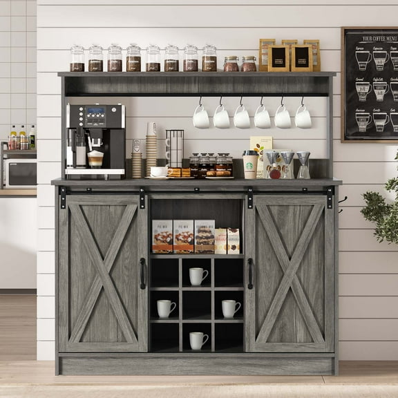Coffee Bar Cabinet Station - Walmart.com