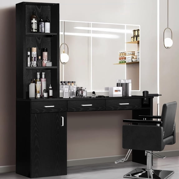 DreamCurship Wall Mount Styling Station for Hair Stylist, Salon Barber ...