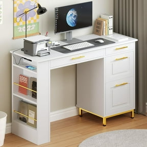 DreamCurship 57" Executive Desk, Computer Desk with 7 Drawers, Home ...