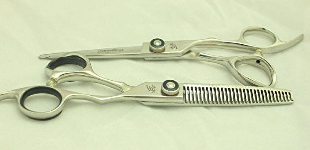 DreamCut 6" Razor Shears and 6" Thinning Shears set with Black Accents ...
