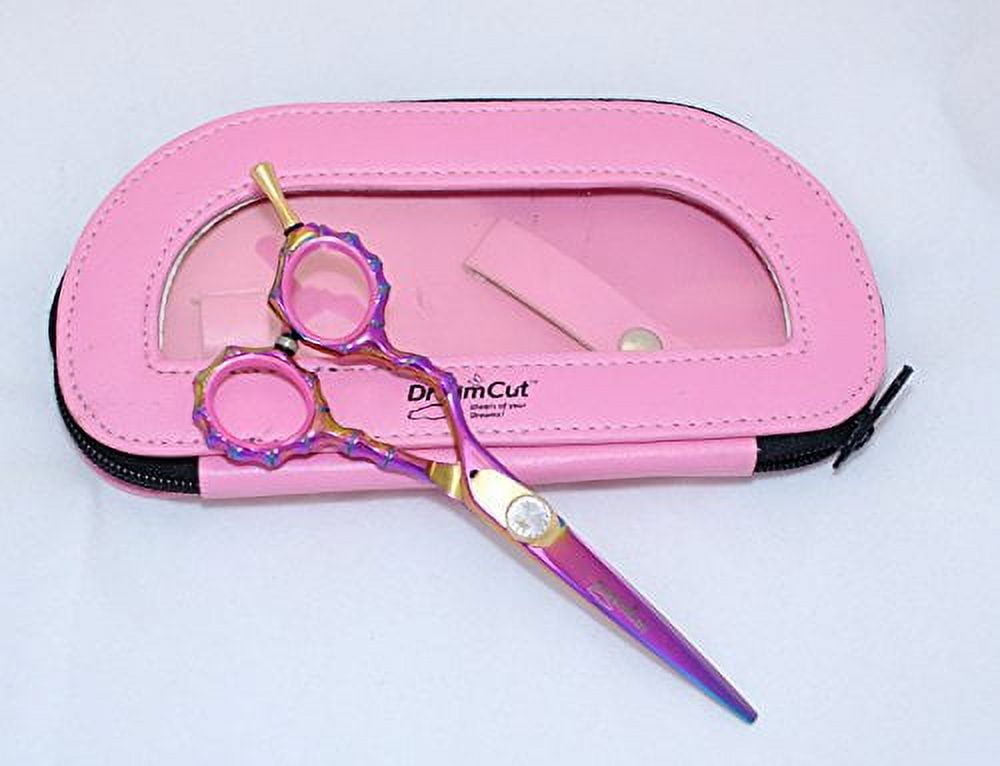 DreamCut Left Handed Professional Razor Scissors Titanium Coated 6 ...