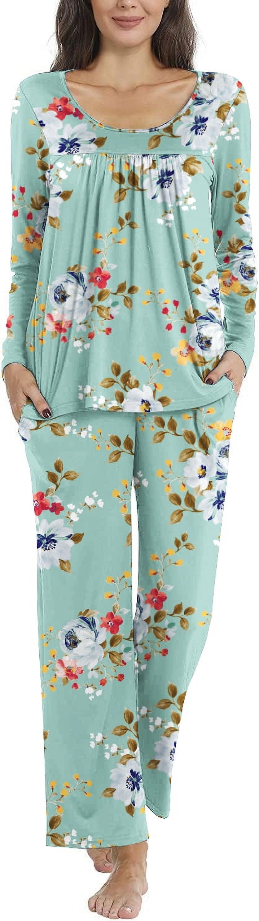 DreamFish Fall-Winter Womens 2 Piece Long Sleeves Pajama Sets with ...