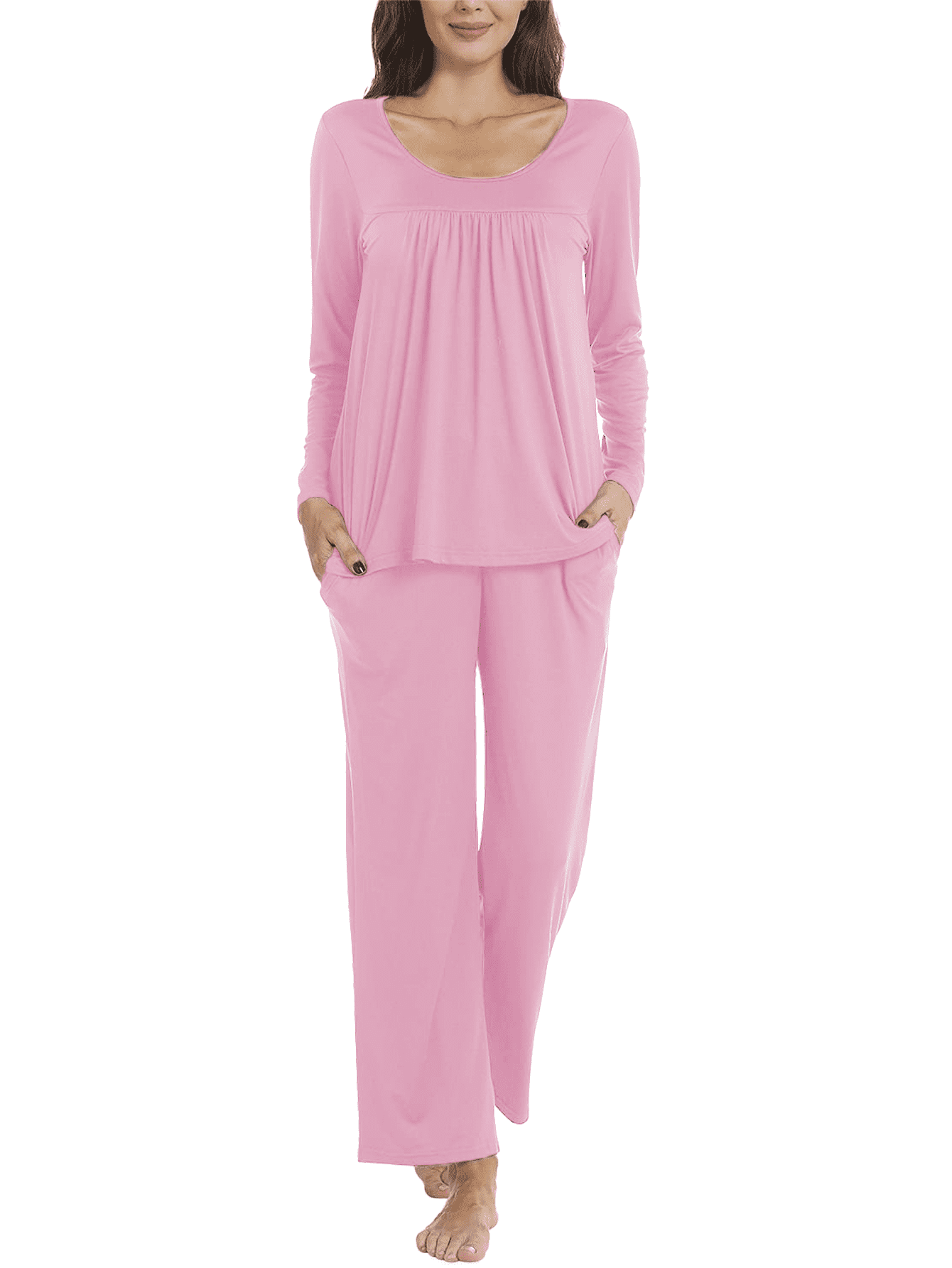 DreamFish Fall-Winter Womens 2 Piece Long Sleeves Pajama Sets with ...
