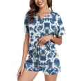 DreamFish Women's 2 Piece Summer Sleep Outfits, Short Sleeve Pajama ...