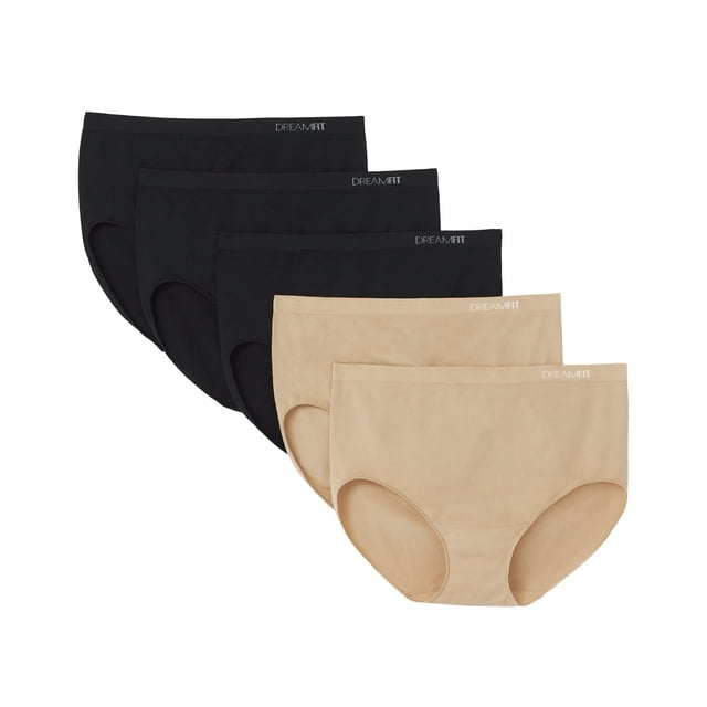 DreamFit Underwear for Women Seamless Full Coverage High Rise Brief ...