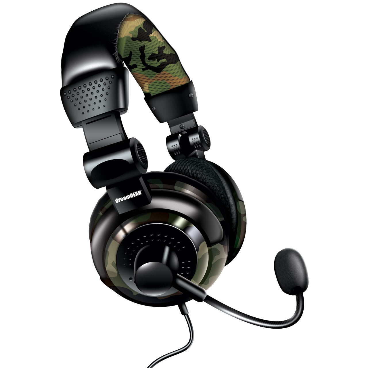 Free Shipping! dreamGEAR Universal Elite Camo Wired Gaming Headset for ...
