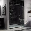 DreamLine Enigma-X 56-60 in. W x 76 in. H Fully Frameless Sliding Shower Door in Polished ...
