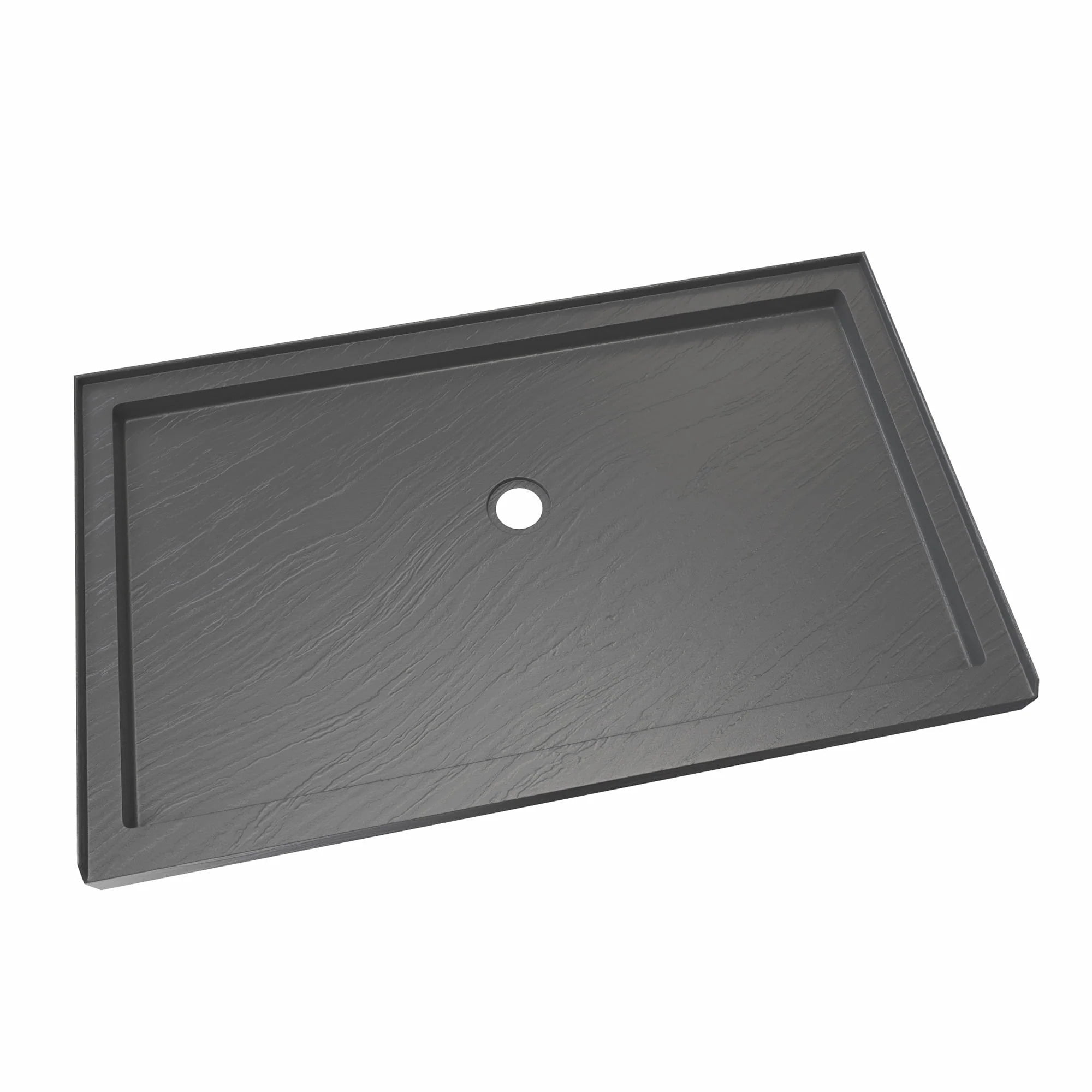 DreamLine DLT-1132600-T44 SlimLine 32" D x 60" W x 2 3/4" Center Drain ...