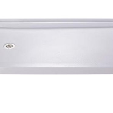 DreamLine SlimLine 32 in. D x 54 in. W x 2 3/4 in. H Center Drain ...
