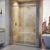 DreamLine Enigma-XT 56-60 in. W x 76 in. H Fully Frameless Sliding Shower Door in Tuxedo Finish ...