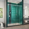 DreamLine Enigma-XO 56-60 in. W x 76 in. H Frameless Smoke Gray Glass Sliding Shower Door in ...