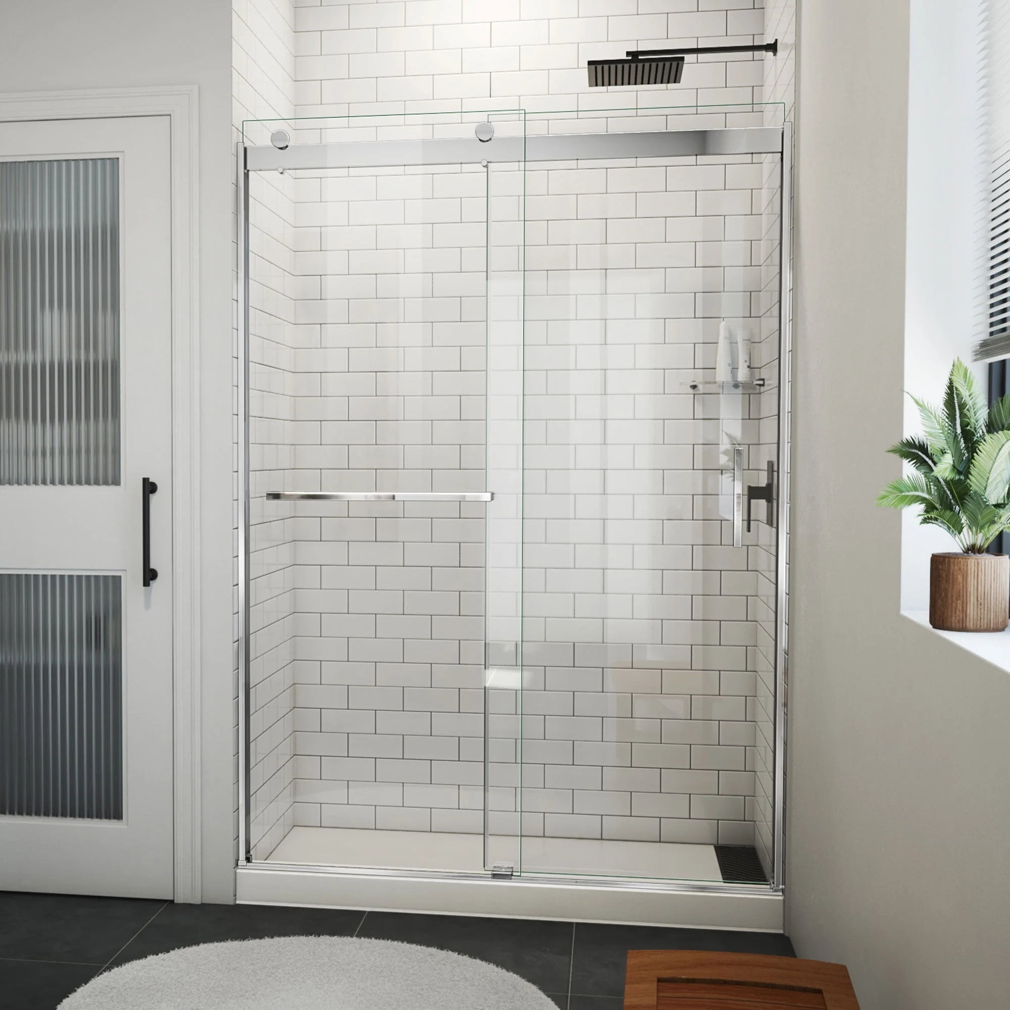 Dreamline Sapphire V 50 54 In W X 76 In H Bypass Shower Door In