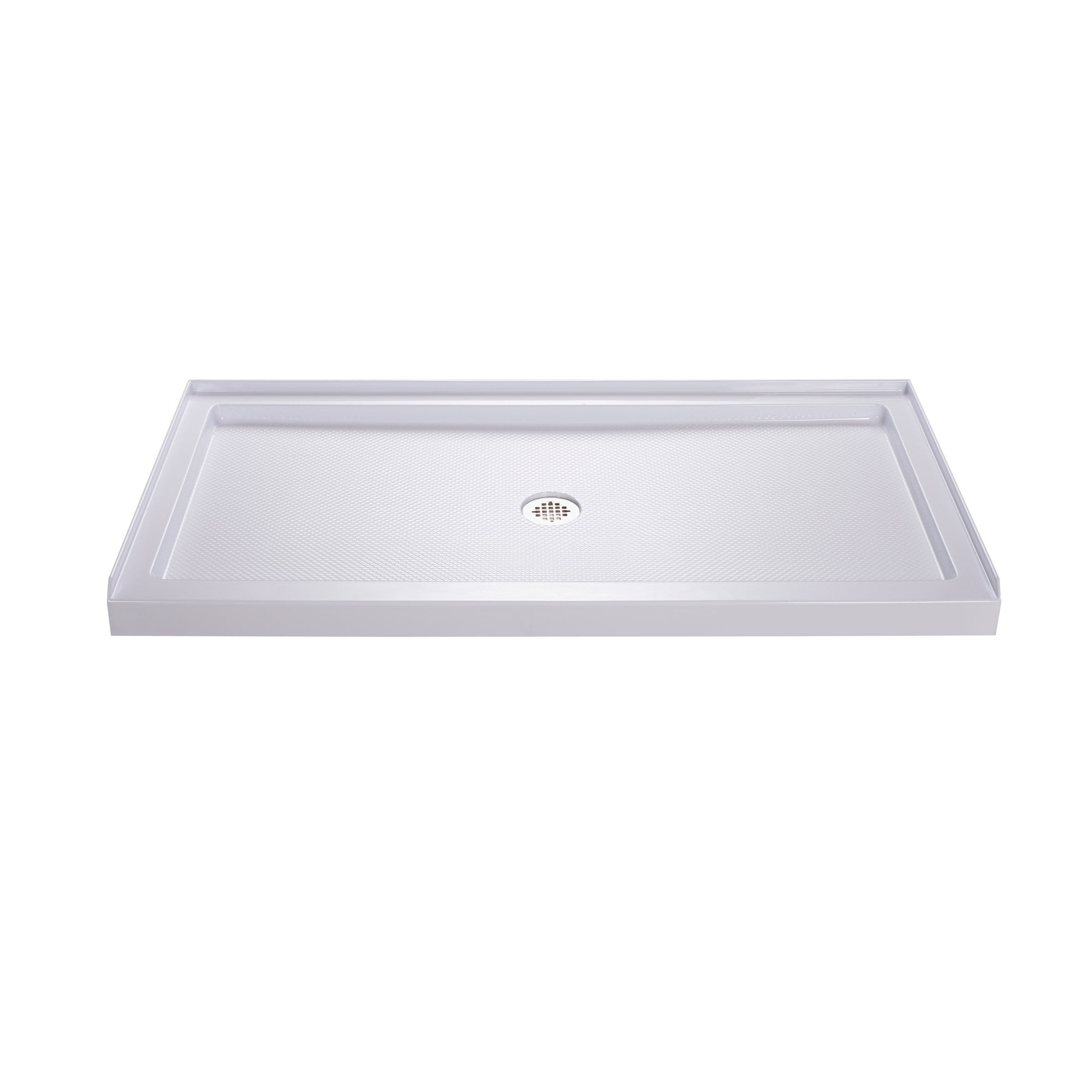 DreamLine SlimLine 32 in. D x 54 in. W x 2 3/4 in. H Center Drain ...