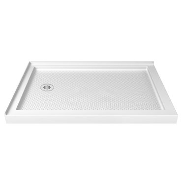 DreamLine 32 in. D x 32 in. W x 76 3/4 in. H Center Drain Acrylic ...