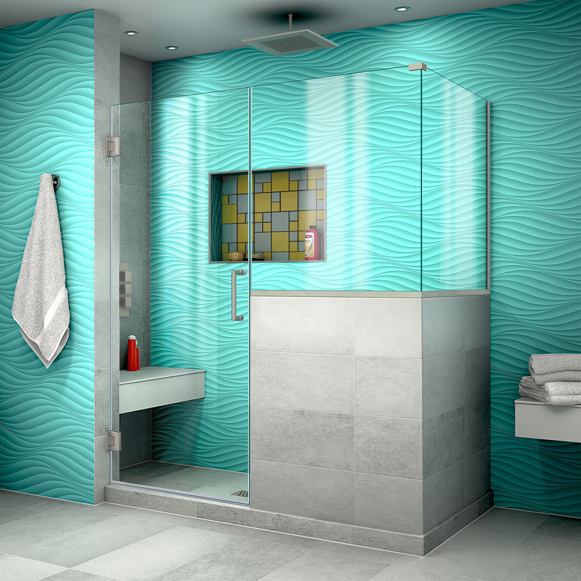 DreamLine Unidoor Plus 54 In W X 36 3 8 In D X 72 In H Frameless DreamLine Unidoor Plus 54 In W X 36 3 8 In D X 72 In H Frameless