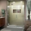 DreamLine Mirage-Z 56-60 in. W x 72 in. H Frameless Sliding Shower Door in Chrome - Walmart.com