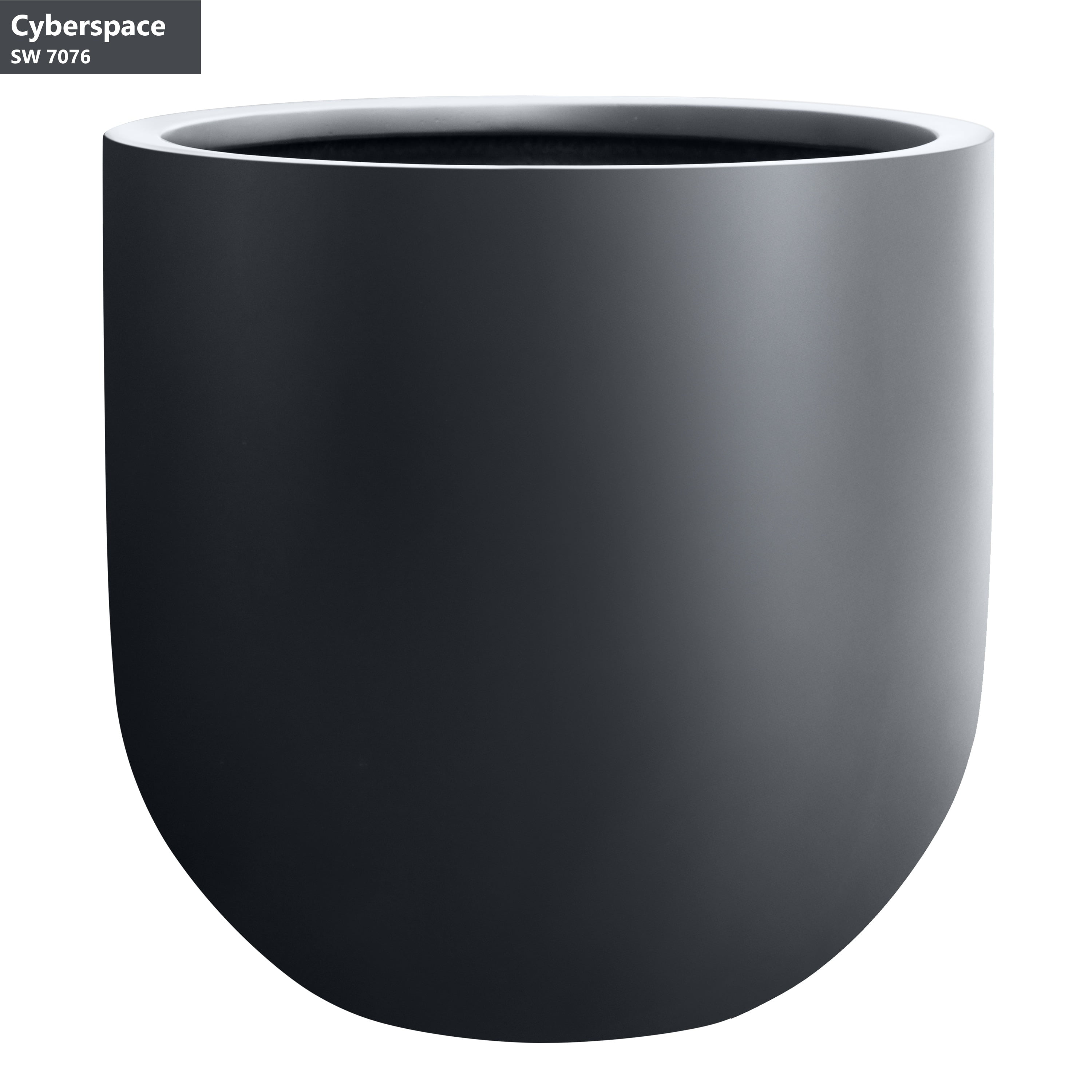 DreamPatio Santa Rosa Fiberstone Planter for Indoor/Outdoor Charcoal ...