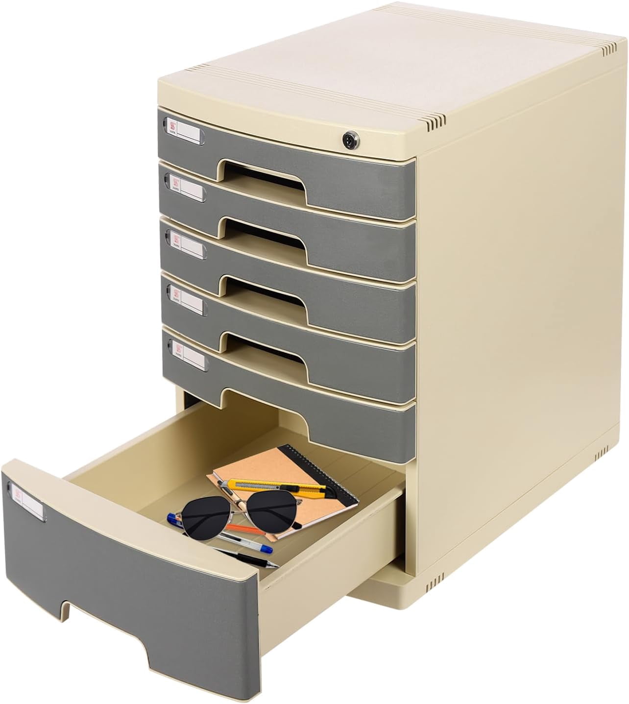 DreamRcoach 6 Drawers Office Paper Organizer, Desktop File Drawer ...