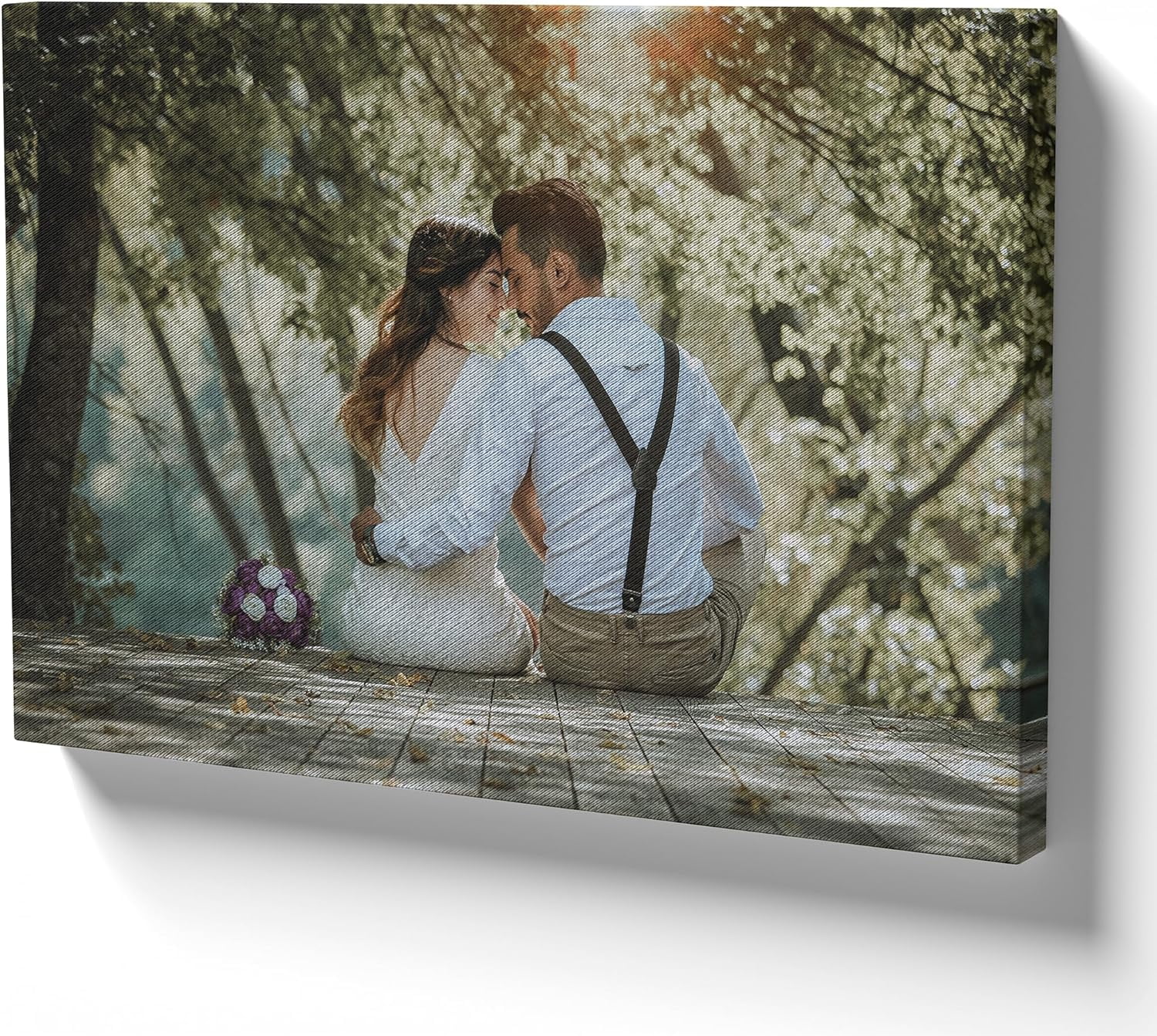 DreamScape Decor Personalized 16"x20" Framed Canvas Art Prints ...