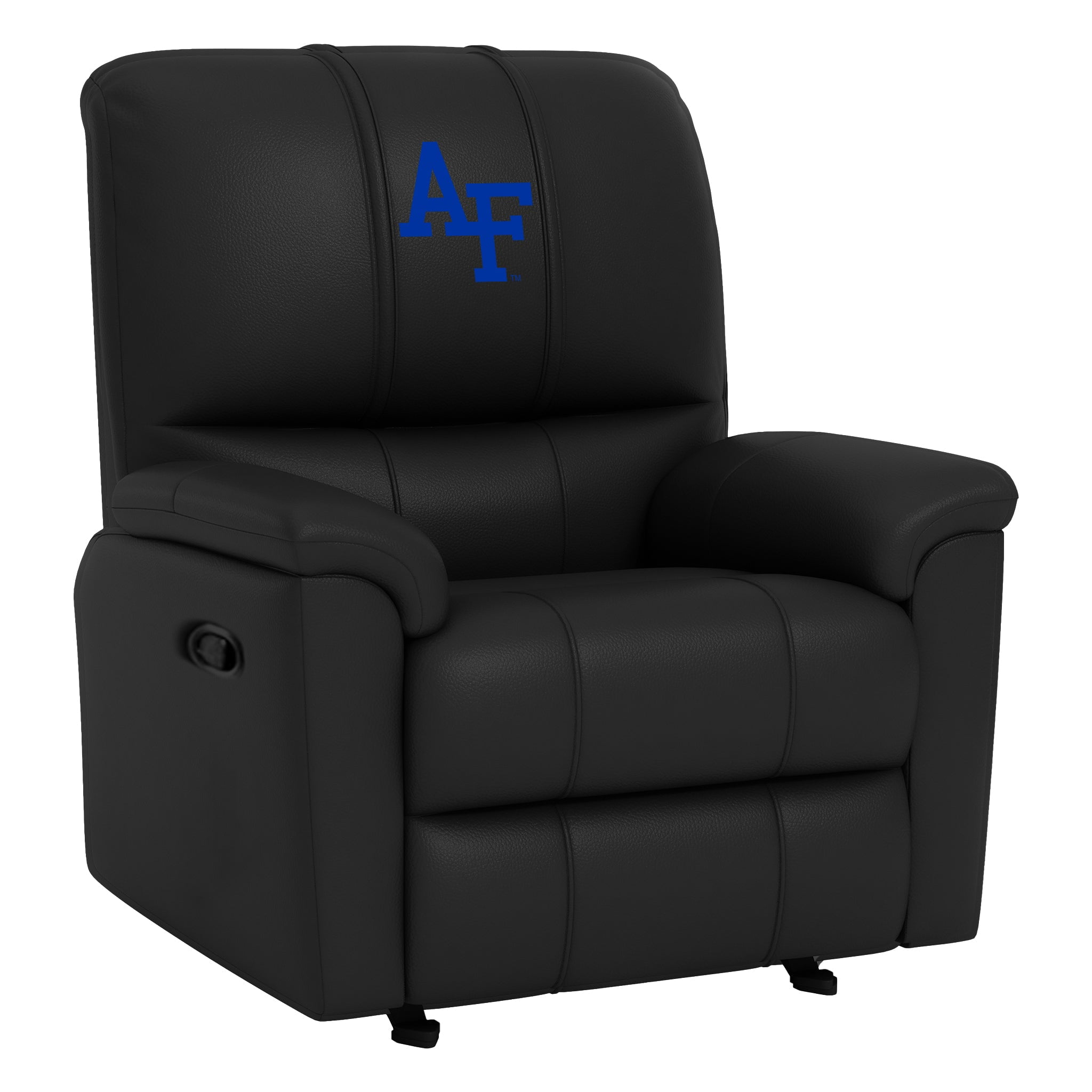 DreamSeat Black Rocker Recliner with Embroidered Air Force Falcons Logo ...