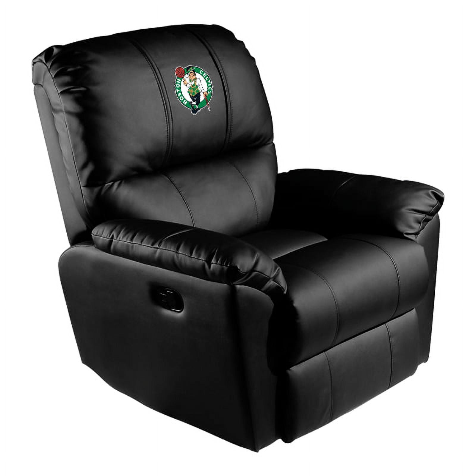 DreamSeat Black Rocker Recliner with Embroidered Boston Celtics Logo ...
