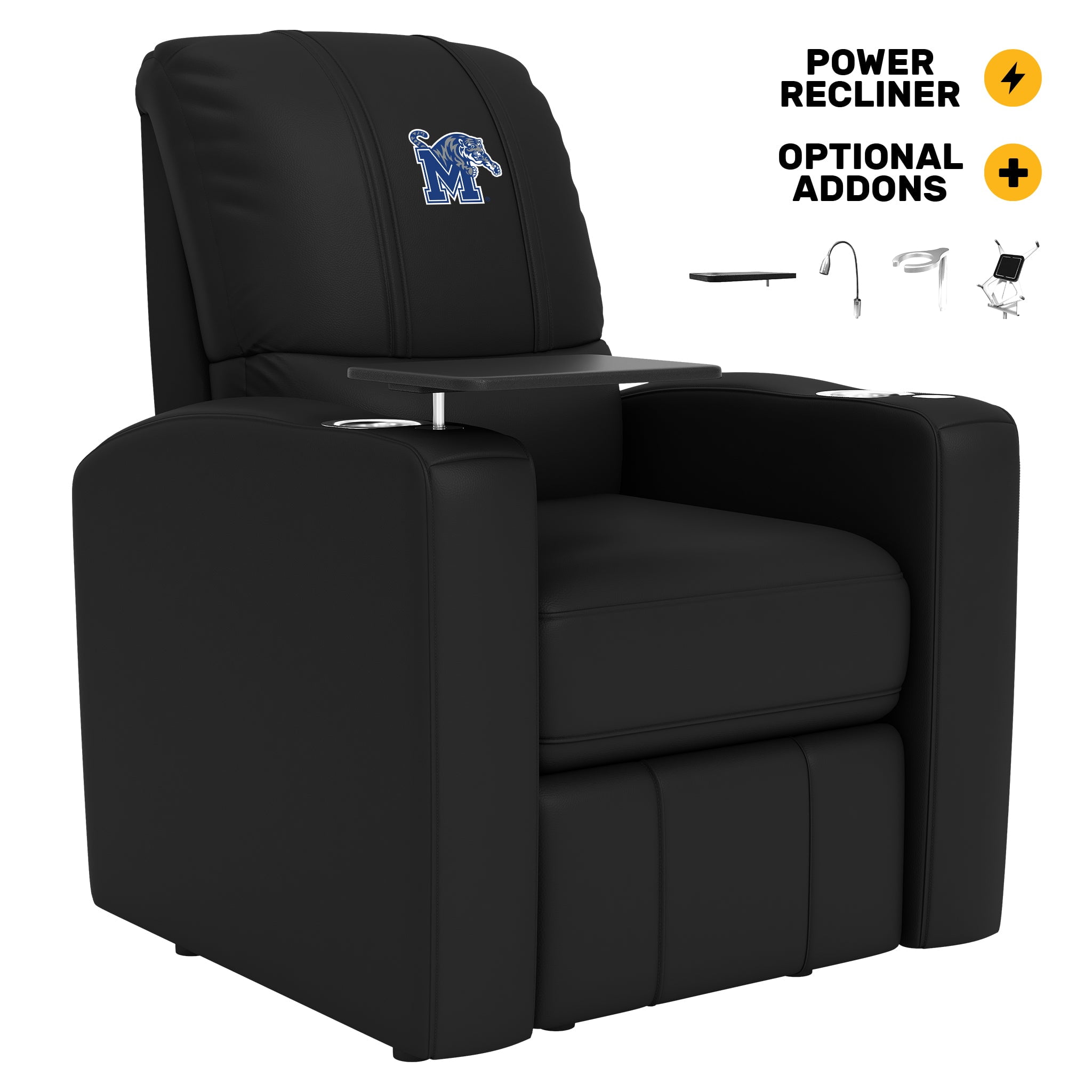DreamSeat Black Stealth Power Recliner with Embroidered Memphis Tigers Secondary Logo - Walmart.com