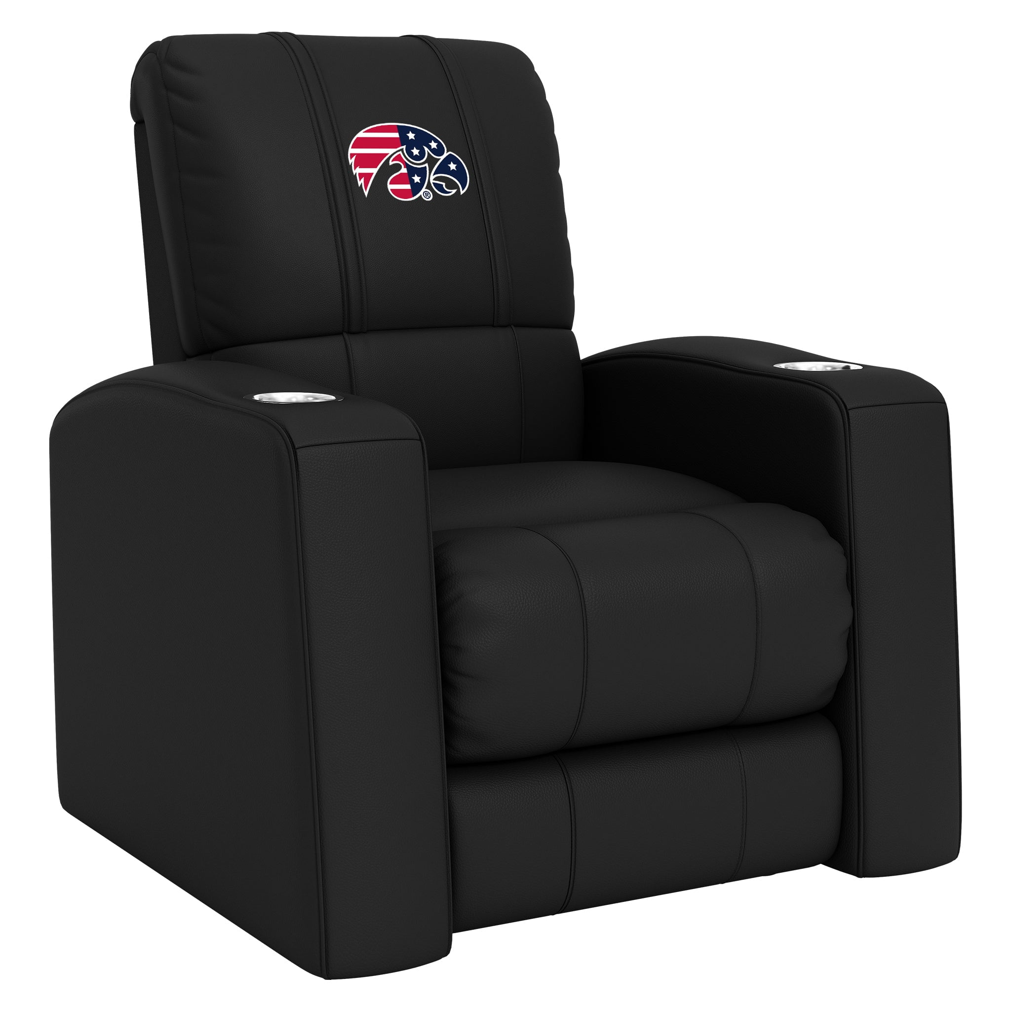 DreamSeat Relax Black Home Theater Recliner Embroidered Iowa Hawkeyes ...