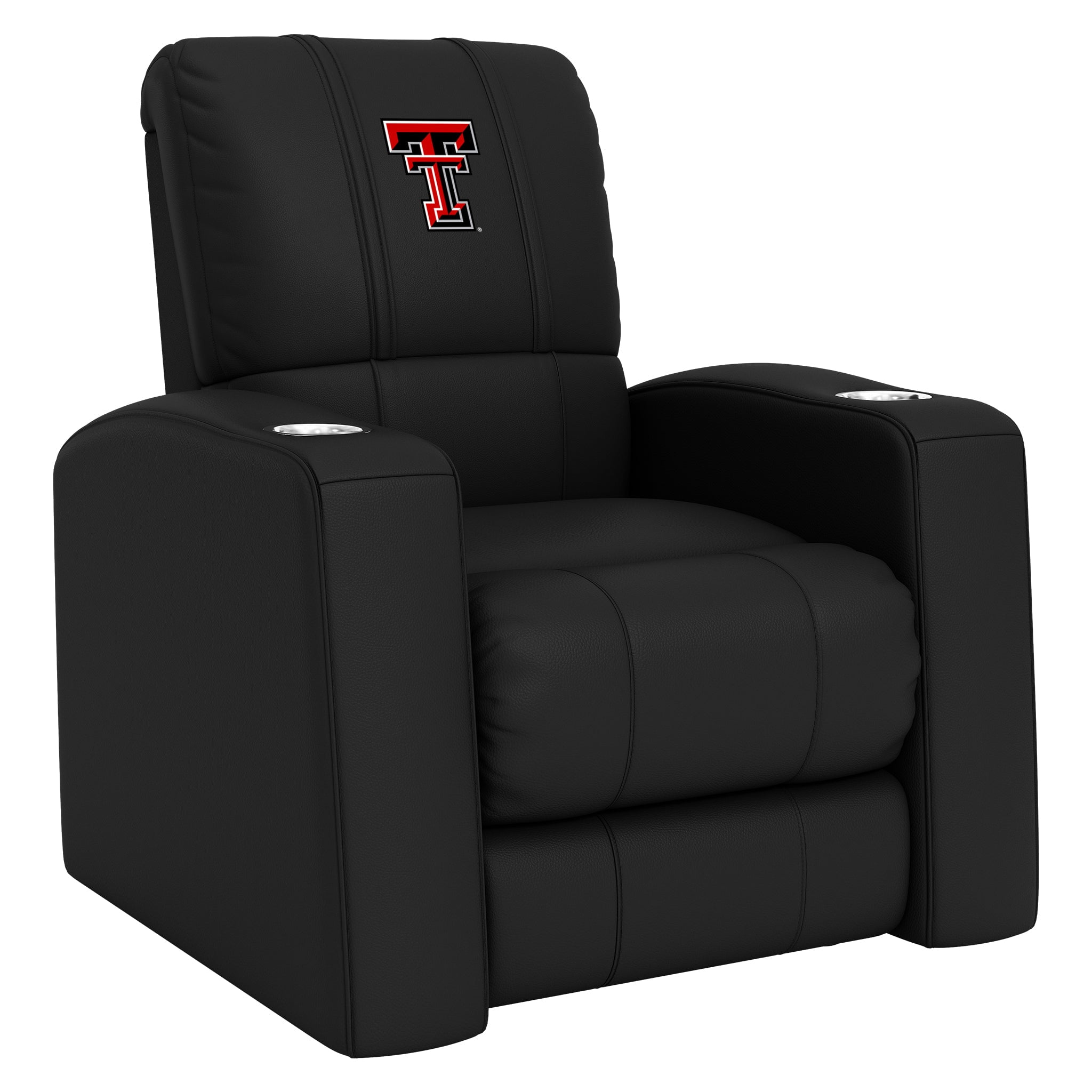 DreamSeat Relax Black Home Theater Recliner Embroidered Texas Tech Red ...