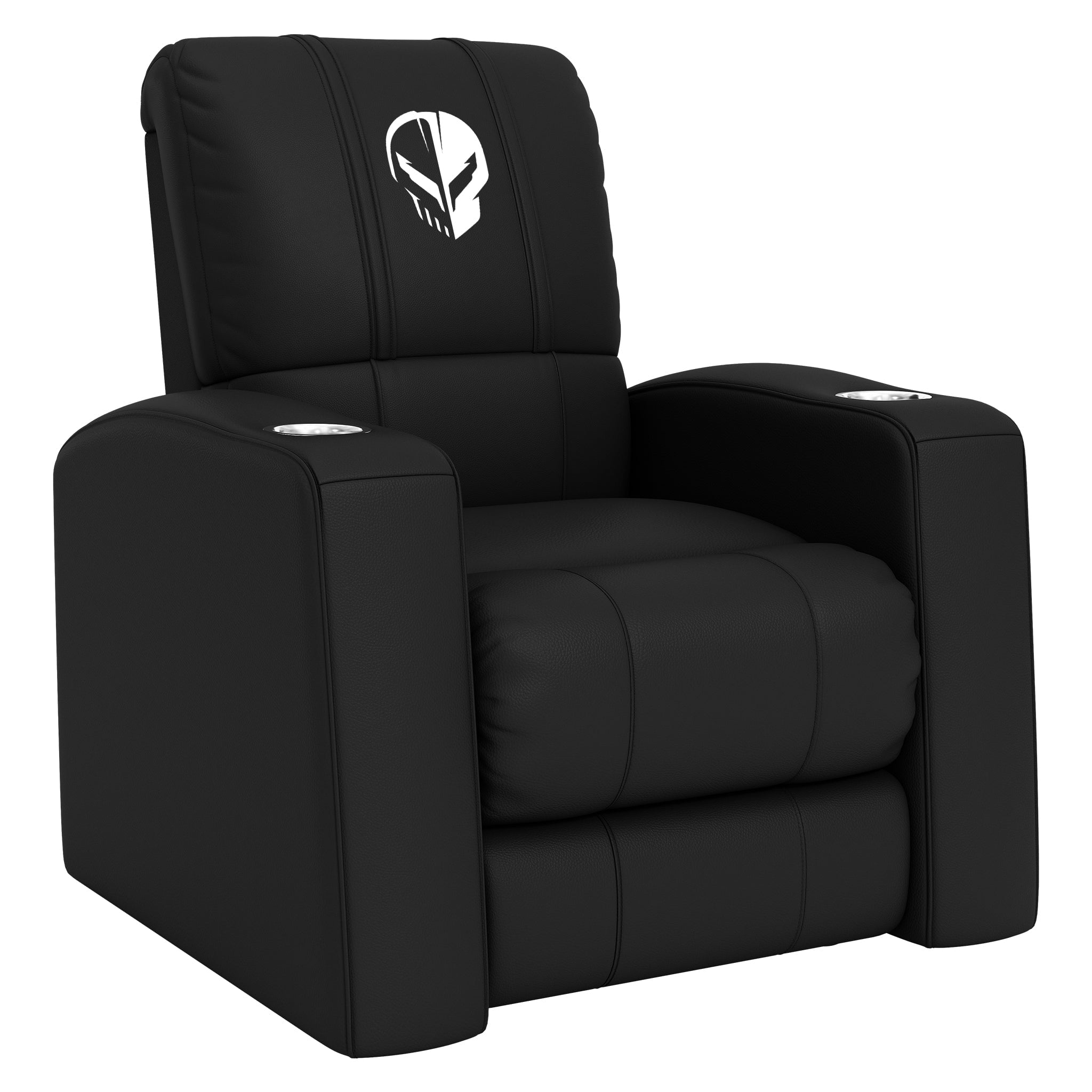 DreamSeat Relax Black Recliner Embroidered Corvette Jake Symbol White ...