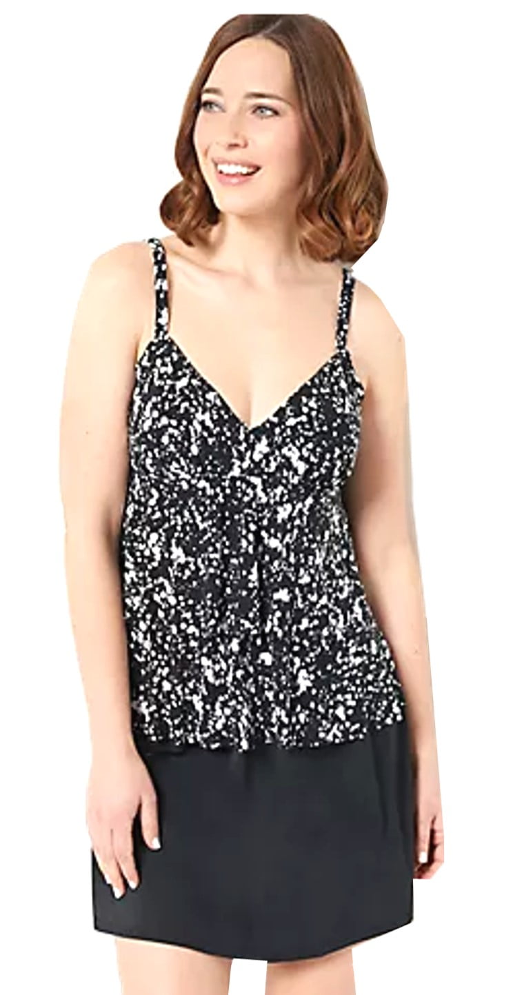 DreamShaper by Miraclesuit Rylee Tiered Tankini w/ Skort Swimsuit ...