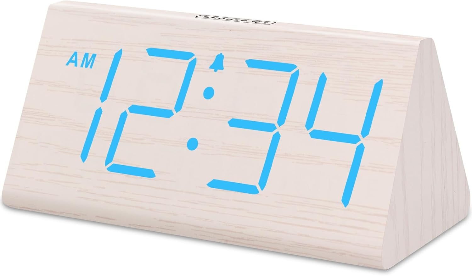 DreamSky Wooden Digital Alarm Clocks for Bedrooms - Electric Desk Clock ...