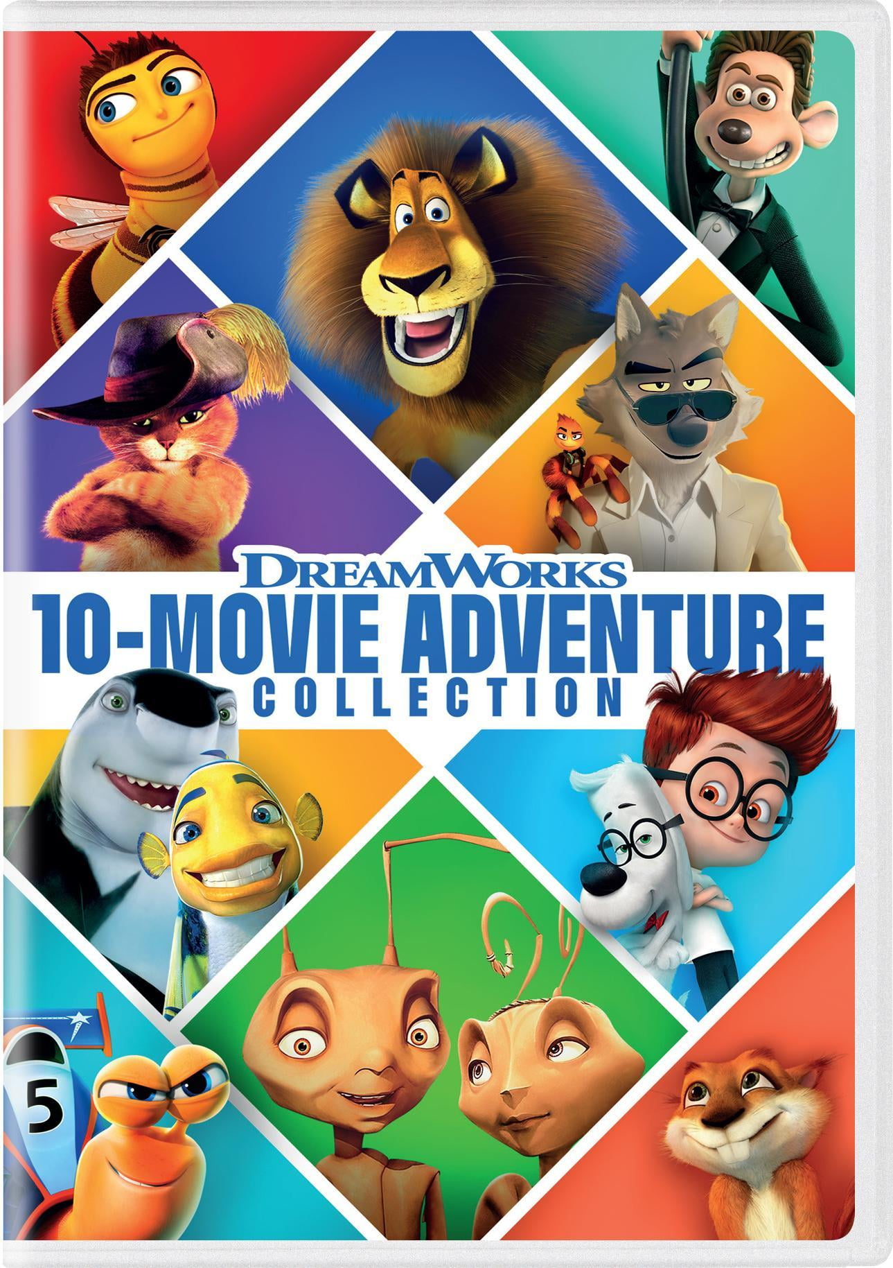 Free Shipping! SDS DreamWorks 10-Movie Adventure Collection DVD Animated Family Movies - Walmart.com