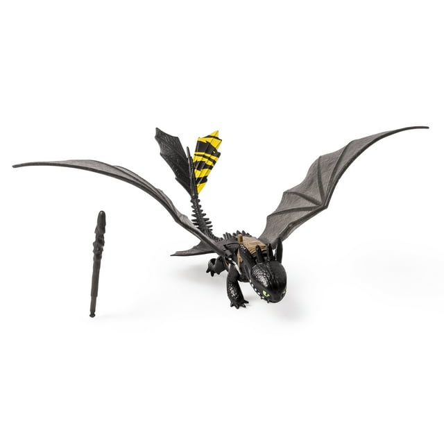 DreamWorks Dragons Toothless Action Dragon with Power Glow and ...