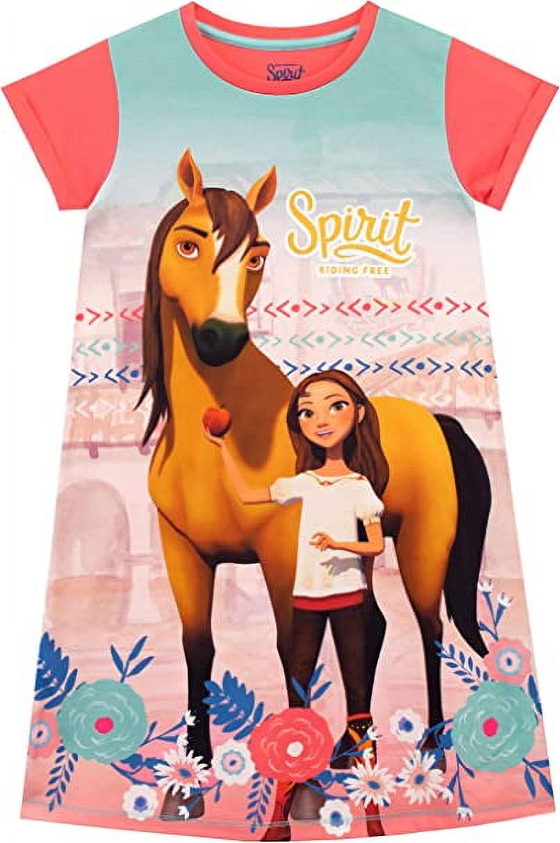 DreamWorks Girls Spirit Riding Free Night Gown, Pink, Sizes 4-10 ...
