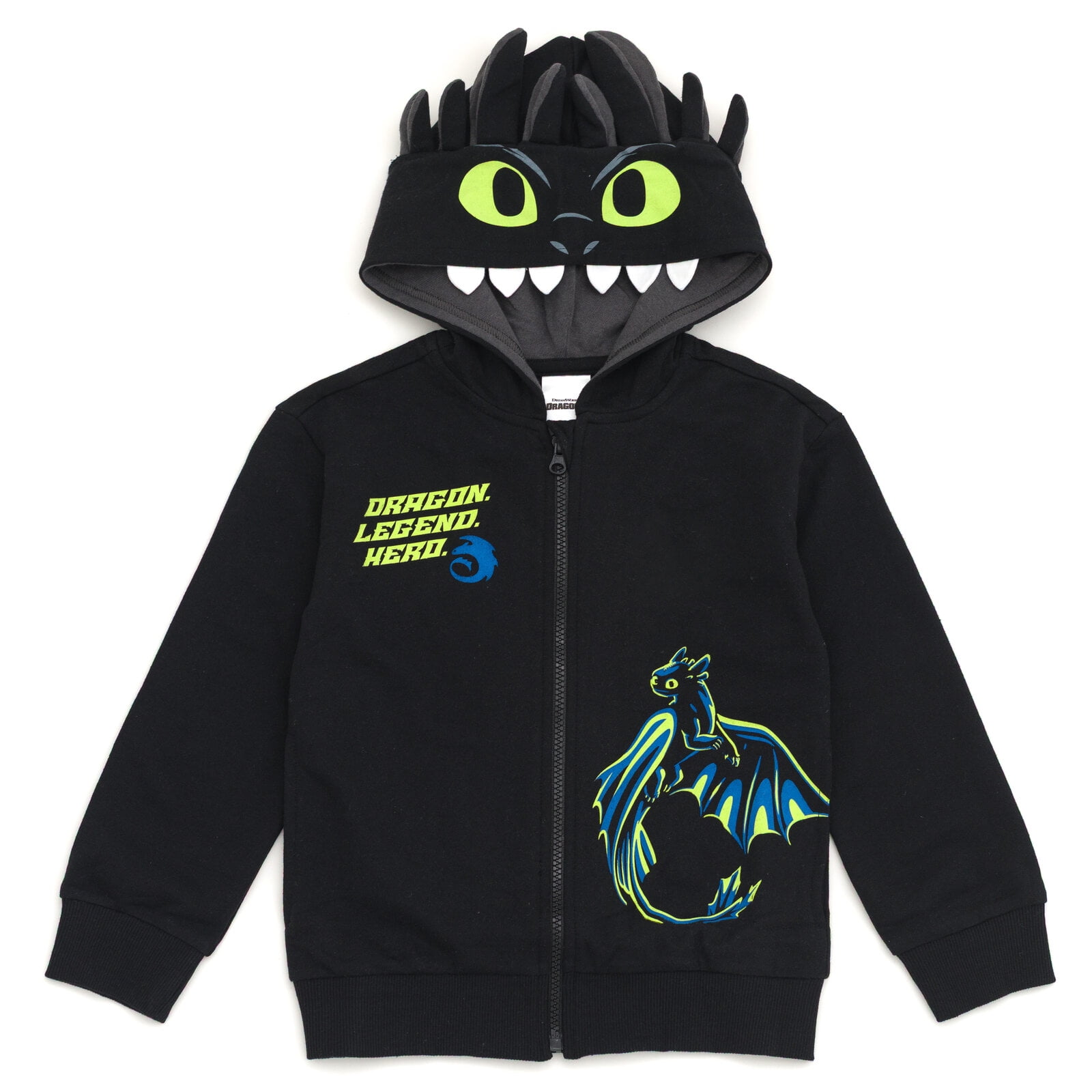 DreamWorks How to Train Your Dragon Toothless Fleece Cosplay Hoodie ...