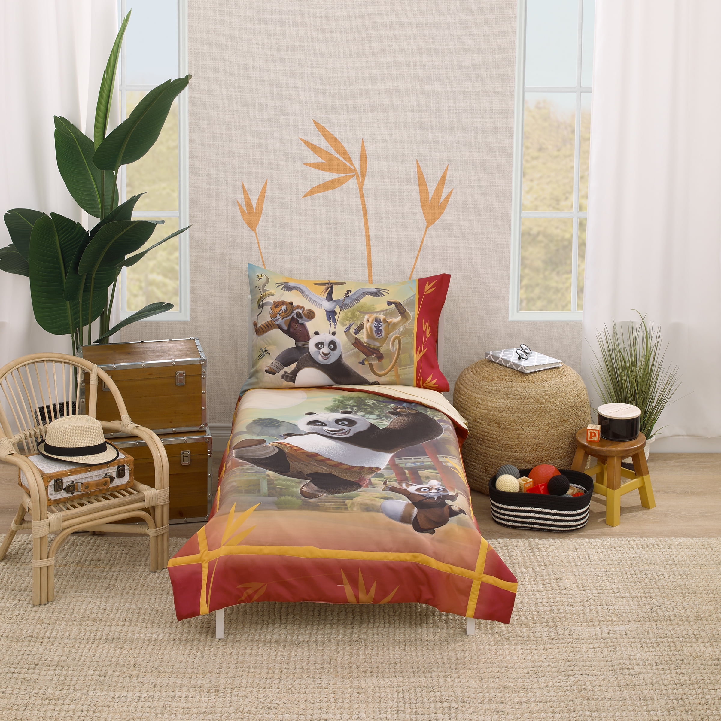 DreamWorks Kung Fu Panda Dragon Warrior 4 Piece Toddler Bed Set ...